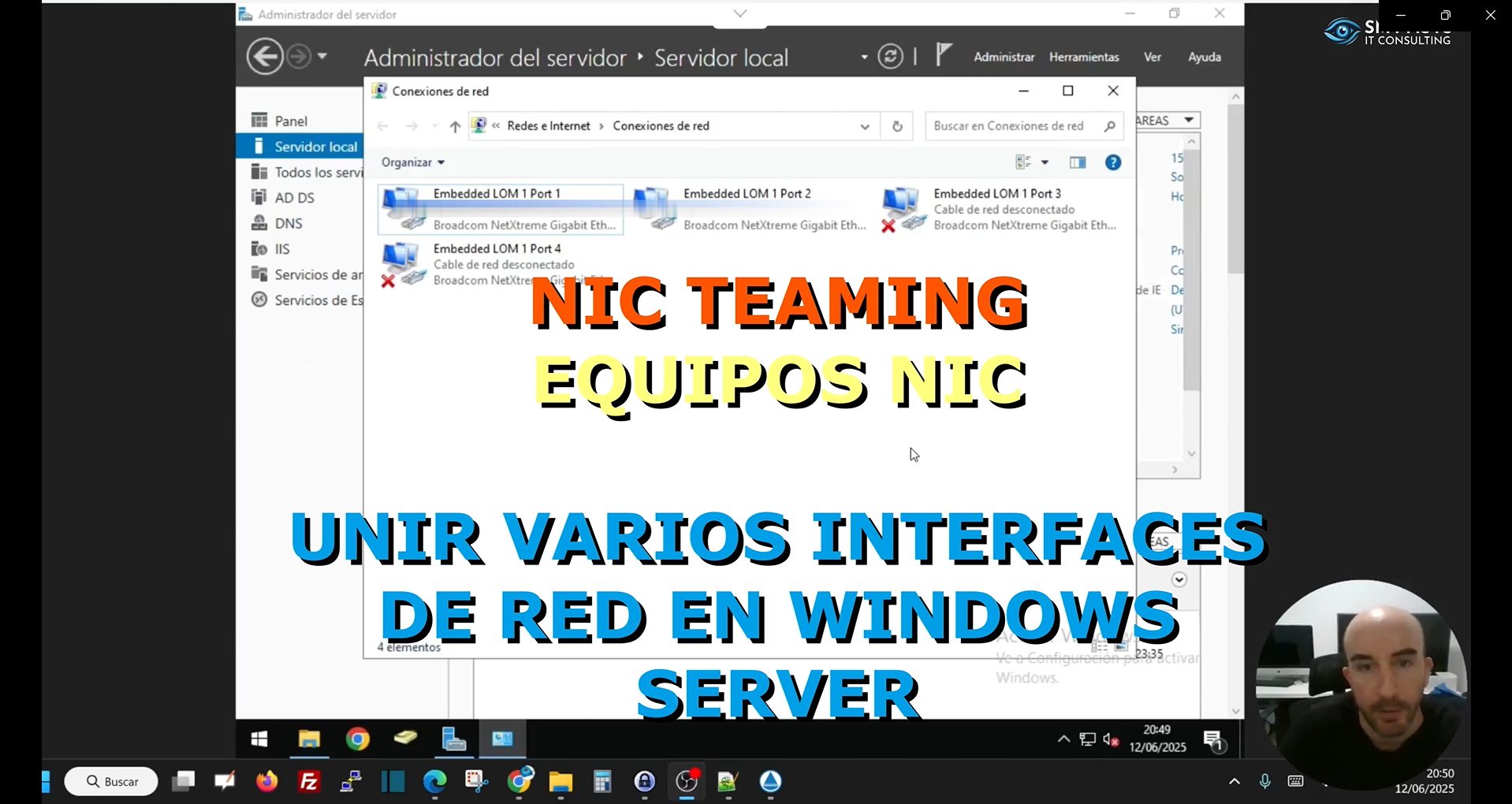 Crea NIC Teaming, Equipos NIC, en Windows Server paso a paso ...